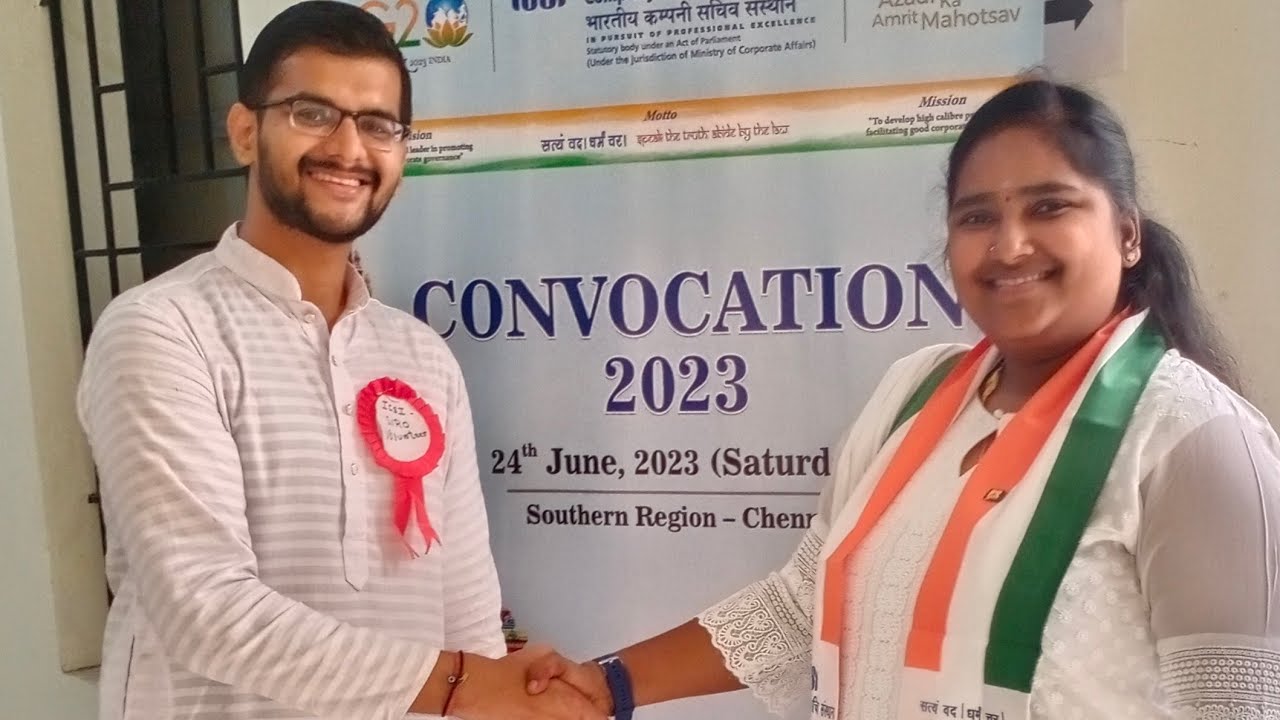 CS Convocation Day in my Life🎓 ICSI CHENNAI ️ Volunteer Position🧿 # ...