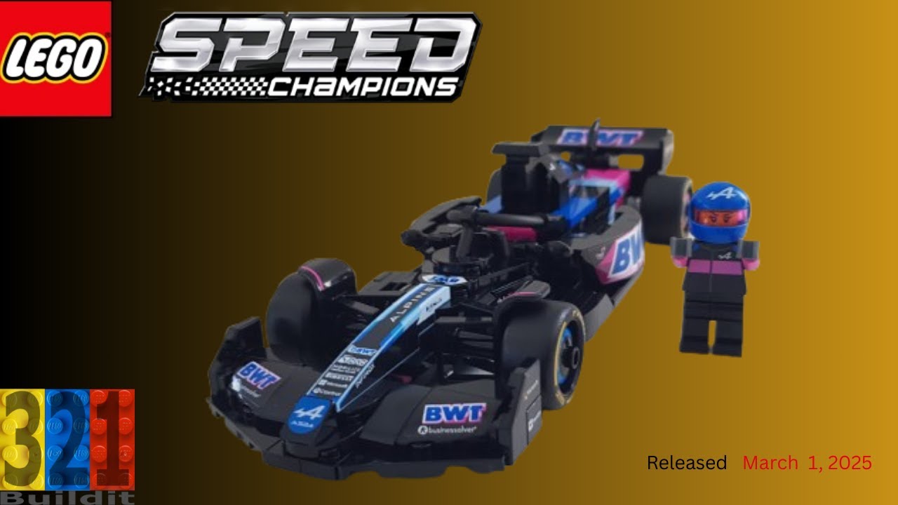 BUILDING AN ALPINE F1 LEGO MODEL! SPEED CHAMPIONS 77248 - YouTube
