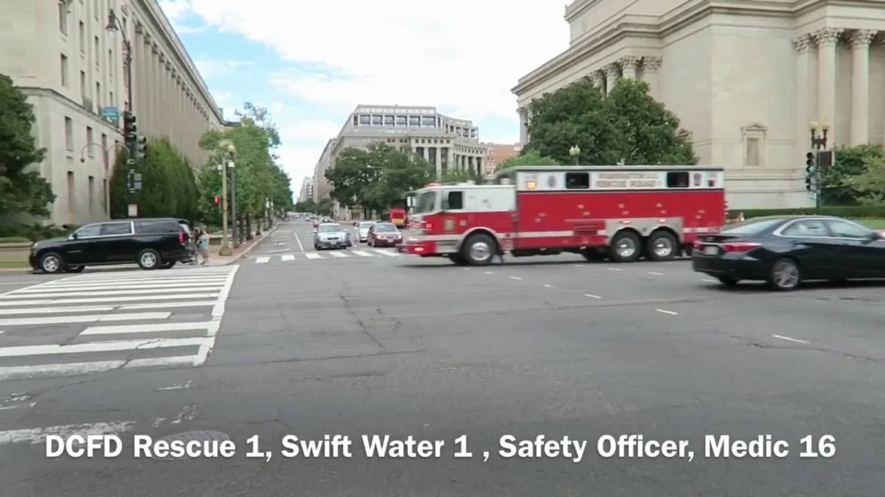 DCFD Responding to Swift Water Rescue. - YouTube