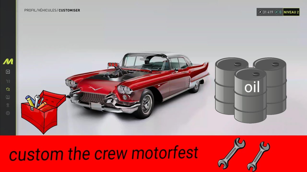 Custom voiture the crew motorfest - YouTube