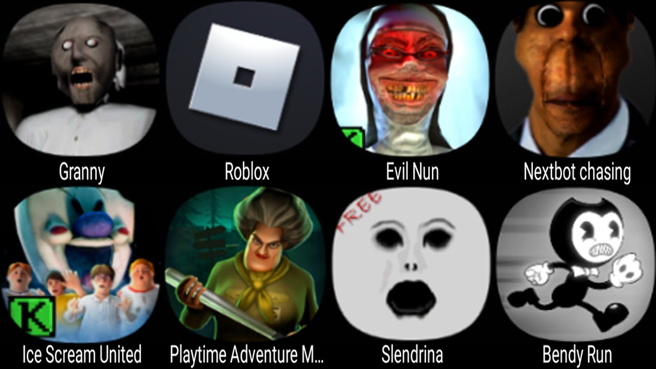 Granny, Roblox, Barry's Prison Run, Evil Nun, Nextbot Chasing, Ice ...