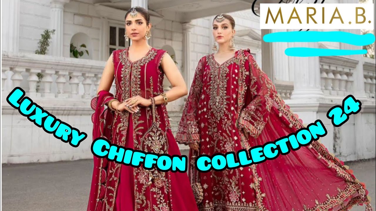 Maria B new luxury Chiffon collection 24 #mariab - YouTube