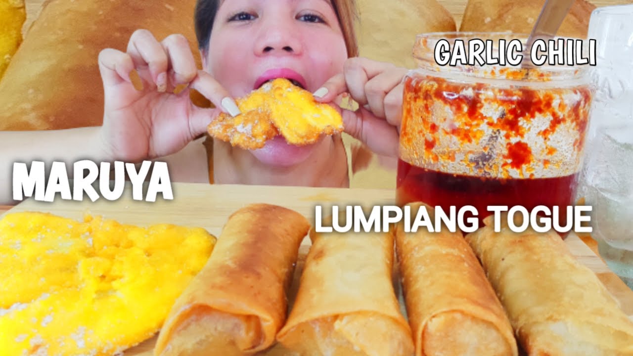 LUMPIANG TOGUE MARUYA | FILIPINO MERYENDA | MUKBANG - YouTube