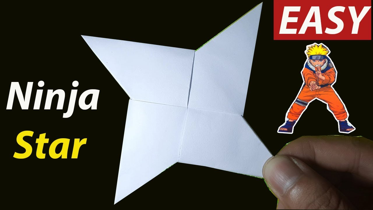 How to make a paper Ninja Star | Paper Ninja Star - YouTube