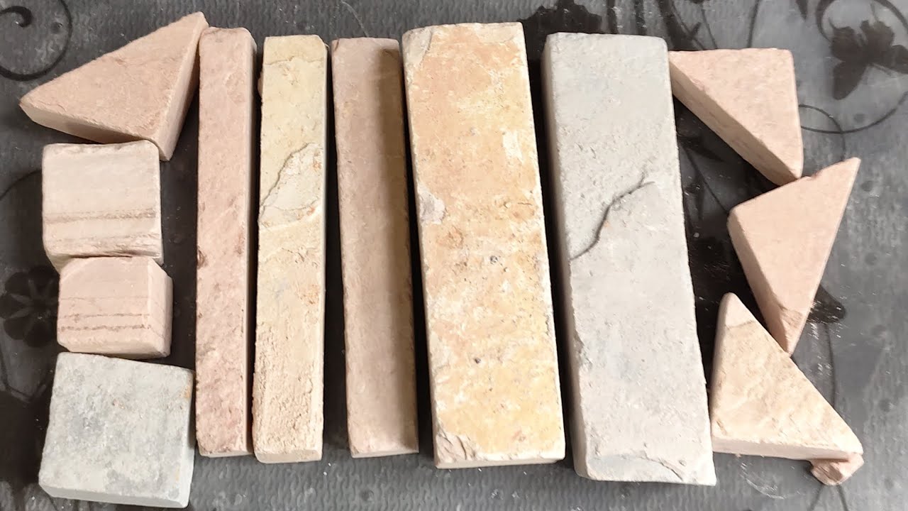 Dry scraping video🎥 of red and black slate items - YouTube