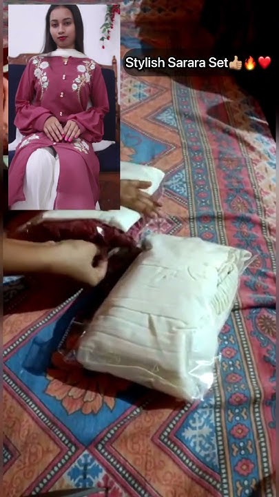 Staine Boutique🔥 Unboxing Stylish Sarara Set Nasrin Ahmed Nasrin Fashion Sarara Youtube