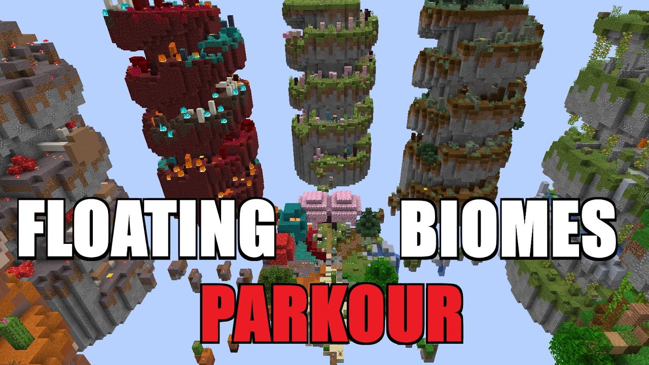 Minecraft Floating Biomes Parkour - YouTube