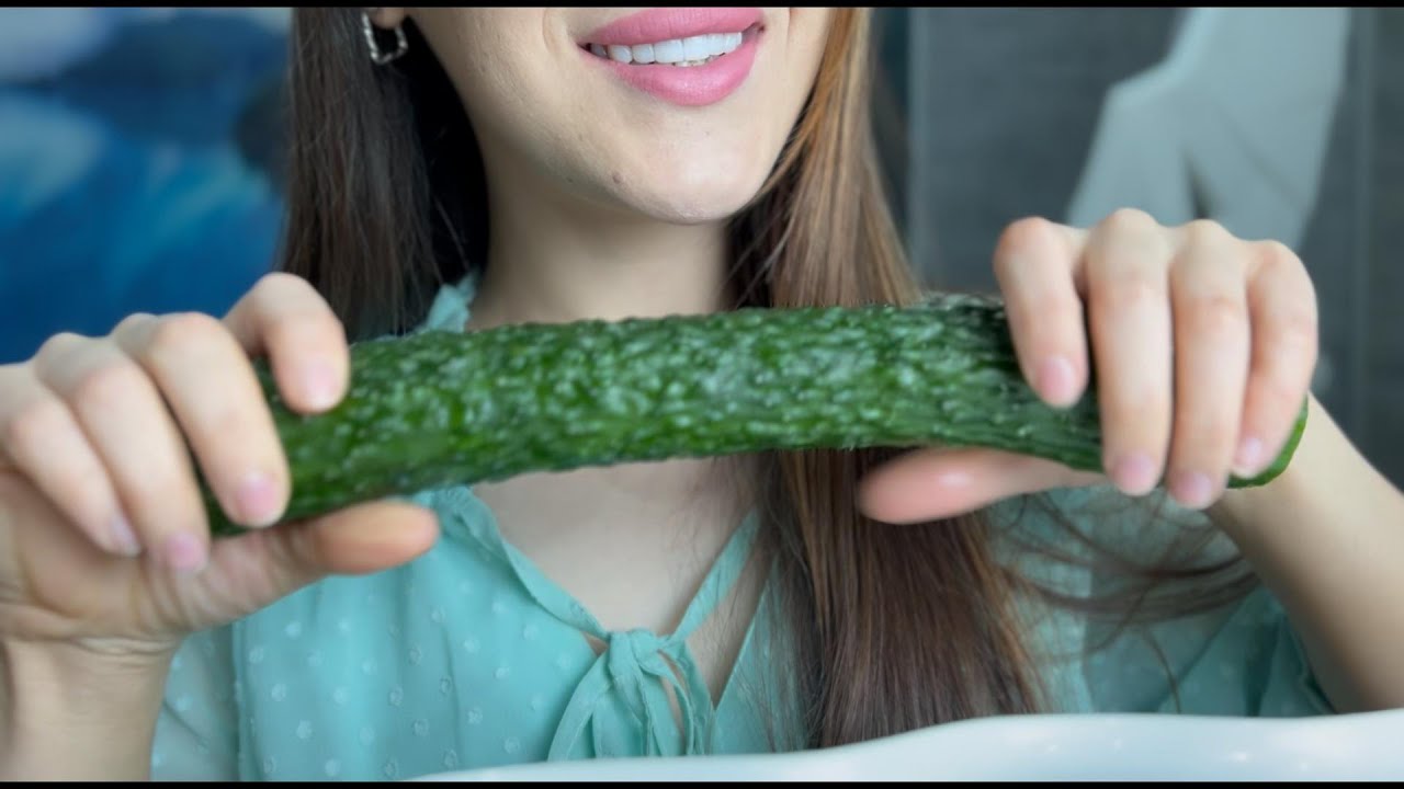 Crunchy Cucumber Symphony: ASMR Delight for Ultimate Relaxation - YouTube