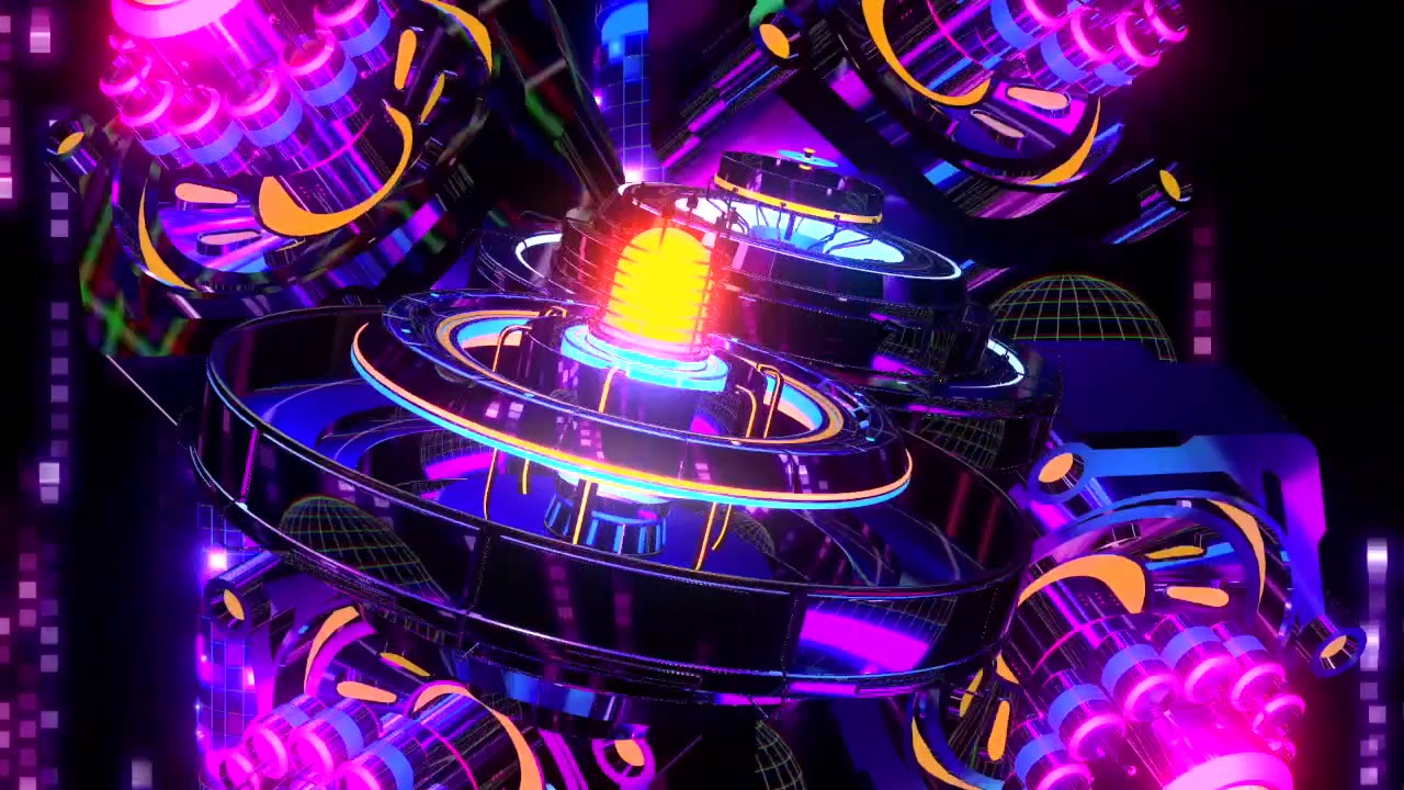 Best Free VJ, animated, video projection mapping, neon, flicker - YouTube