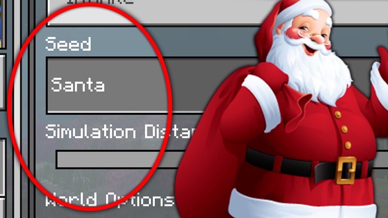 Do NOT Play the SANTA SEED in Minecraft Pocket Edition (Santa World) - YouTube