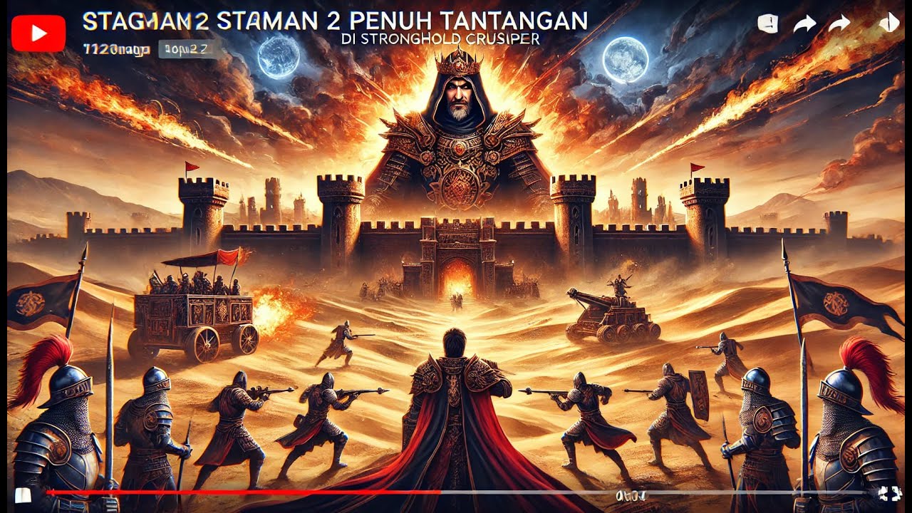 Permainan Penuh Tantangan: Stage 2 Melawan King Caliph di Stronghold Crusader - YouTube