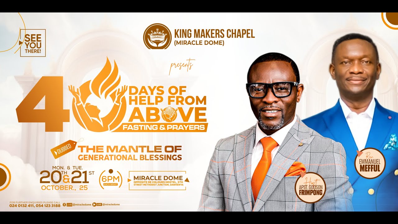 DAY 35 || 40 DAYS OF HELP FROM ABOVE WITH APOSTLE GODSON FRIMPONG - YouTube