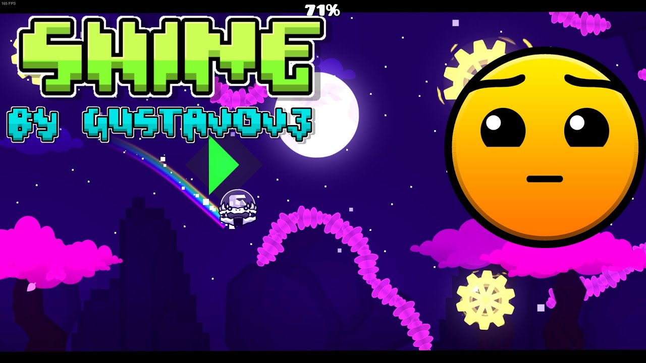 "Shine" by gustavov3 (All Coins) - Geometry Dash 2.2 - YouTube