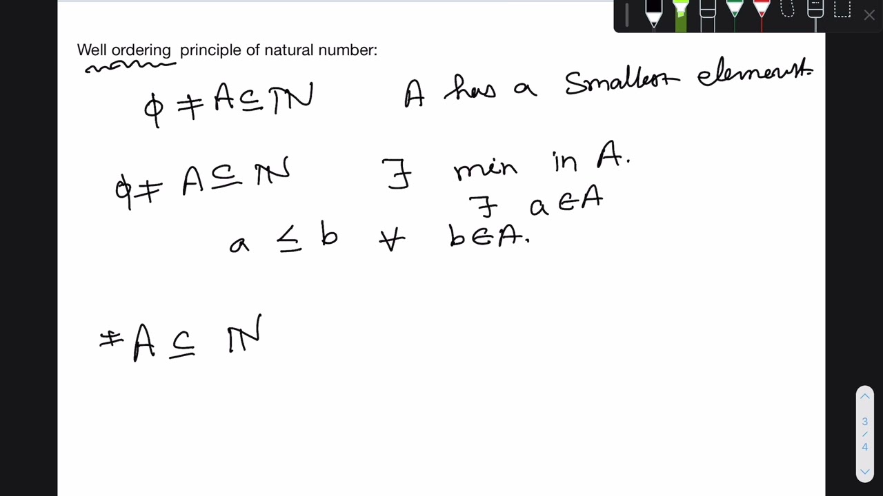video:2: Cyclic groups: Well ordering principle of Natural numbers ...