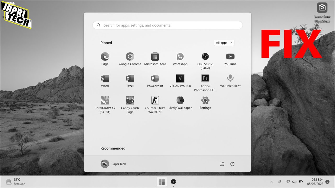 Cara Mengatasi Tampilan Windows 11 Menjadi Hitam Putih - YouTube