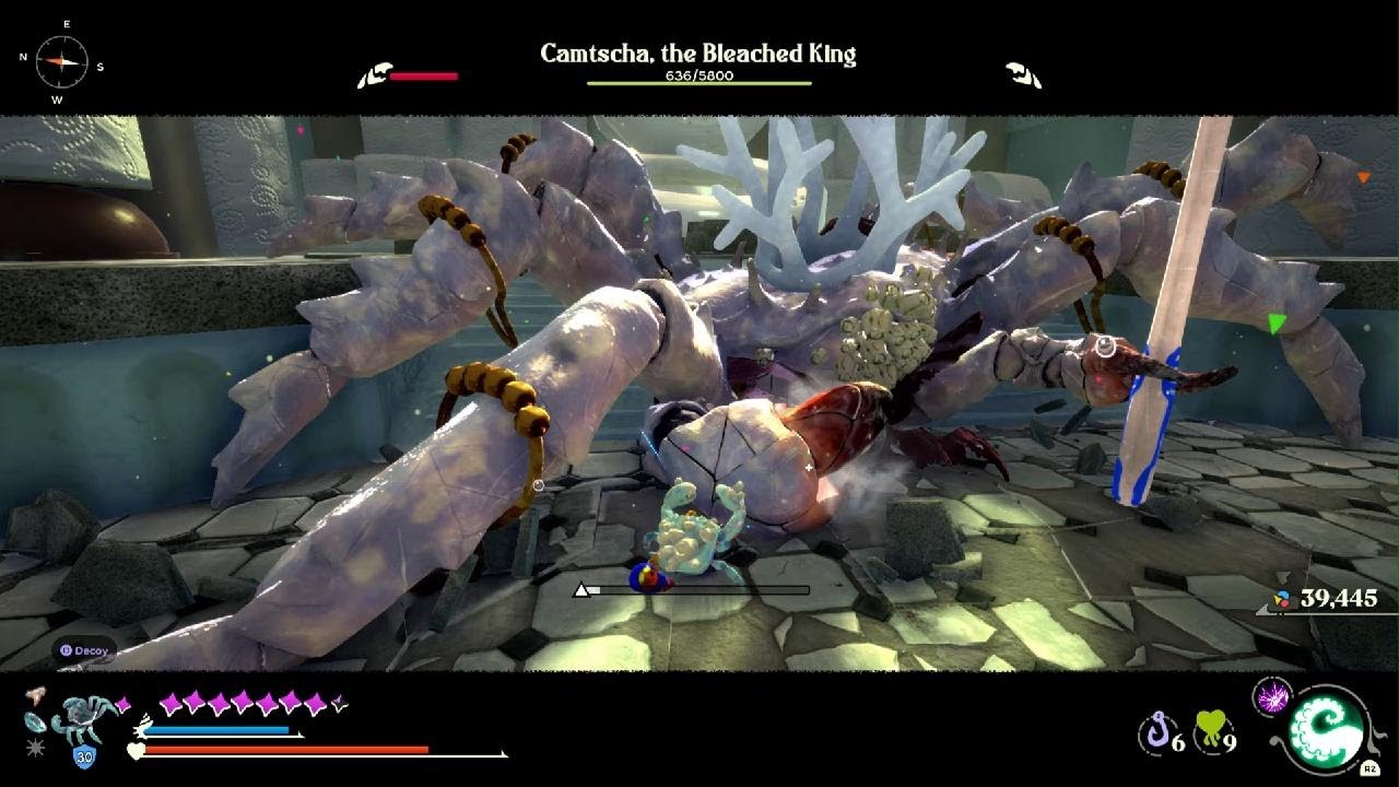Camtscha, The Bleached King/Reborn Boss Fight | Another Crab's Treasure ...
