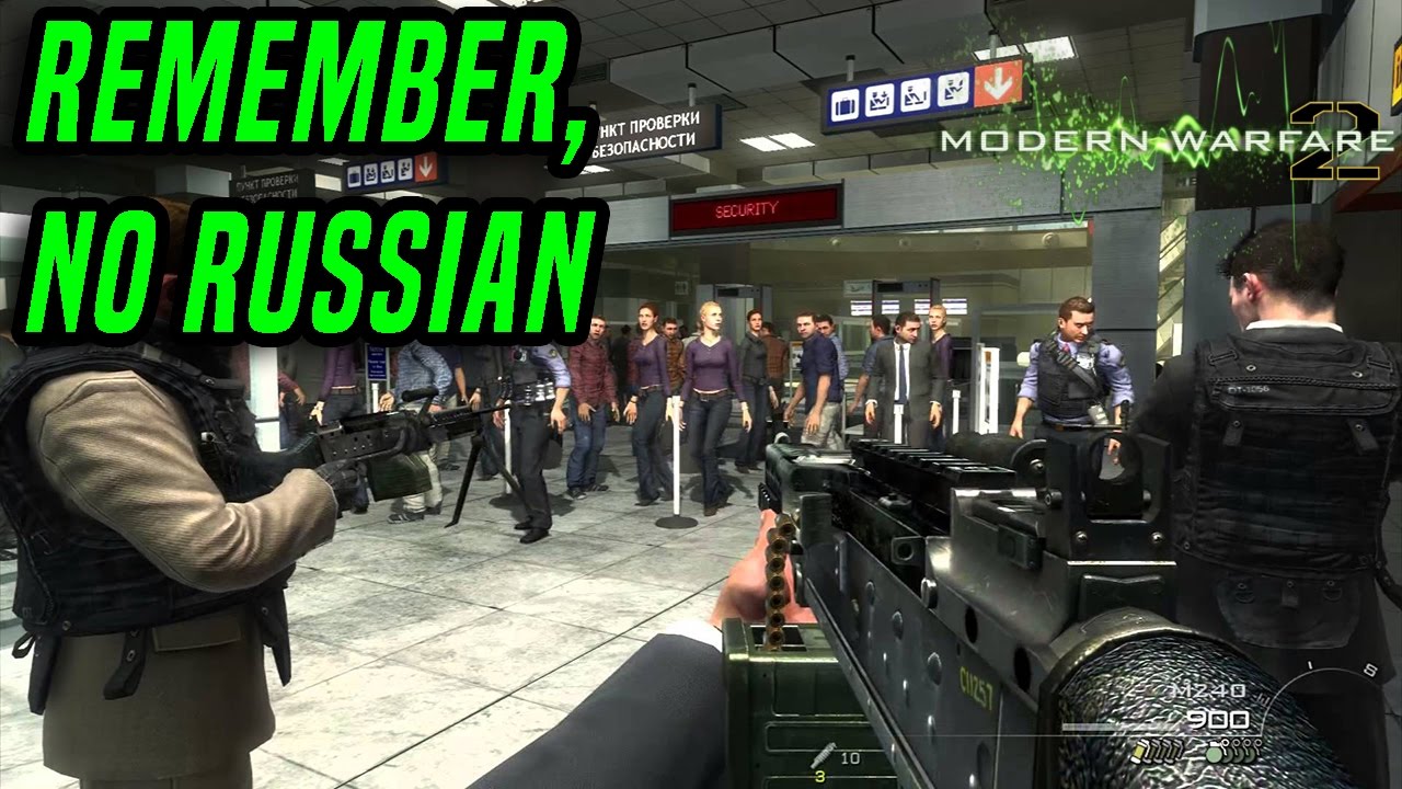 Not A Real Russian Plays "No Russian" - MW2 Gameplay - YouTube