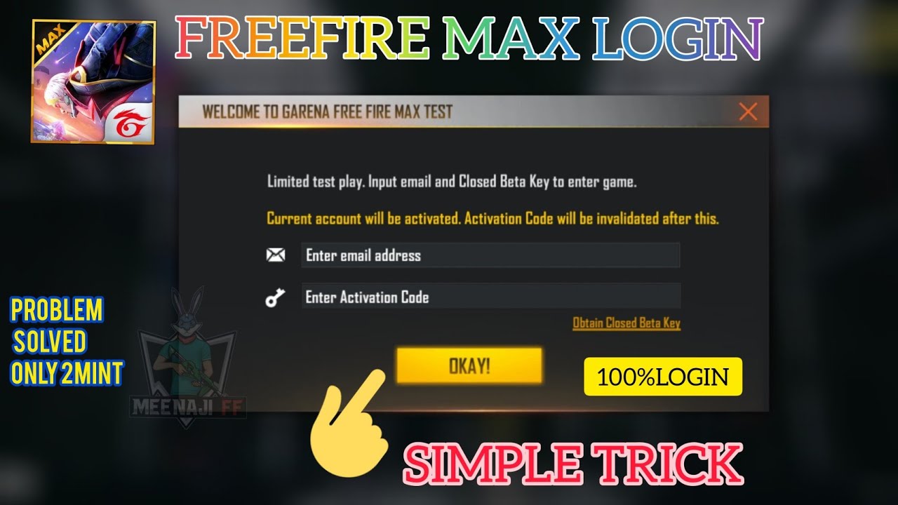 Login Problem FreeFire Max / ff Max / login problem / meenaji ff - YouTube