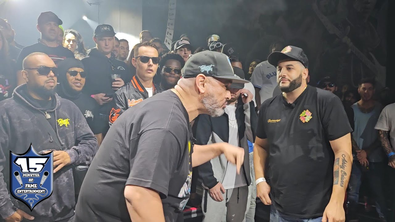 THESAURUS FLIPPING NAMES (BATTLE SNIPPET) VS MIKE P AT KOTD BLACKOUT 8 ...