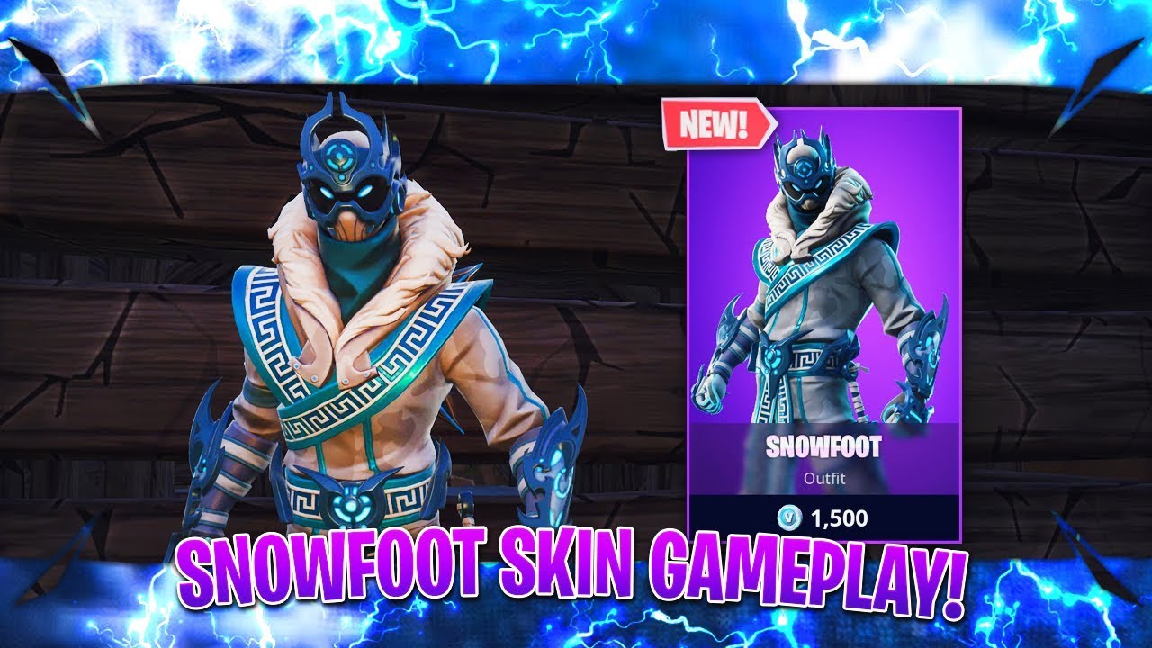 Fortnite Snowfoot Skin Gameplay (Fortnite New Skins Today) - YouTube