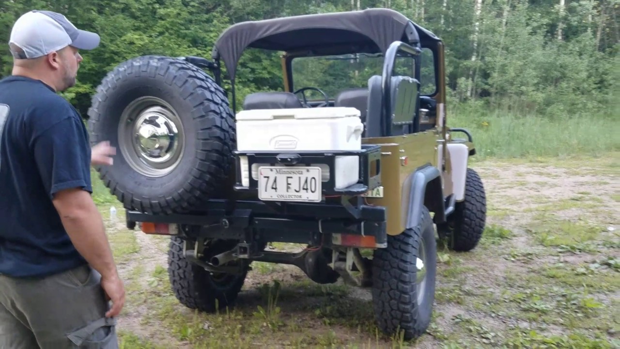 1974 fj40 land cruiser top off - YouTube