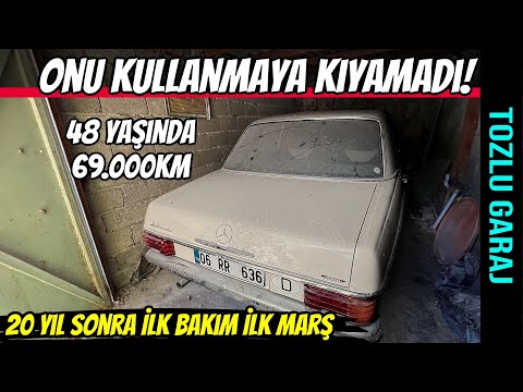 TOZLU GARAJ | Mercedes 230.4 Yıllar Sonra Garajdan Çıktı | 1. Bölüm: Bakım ve İlk Marş