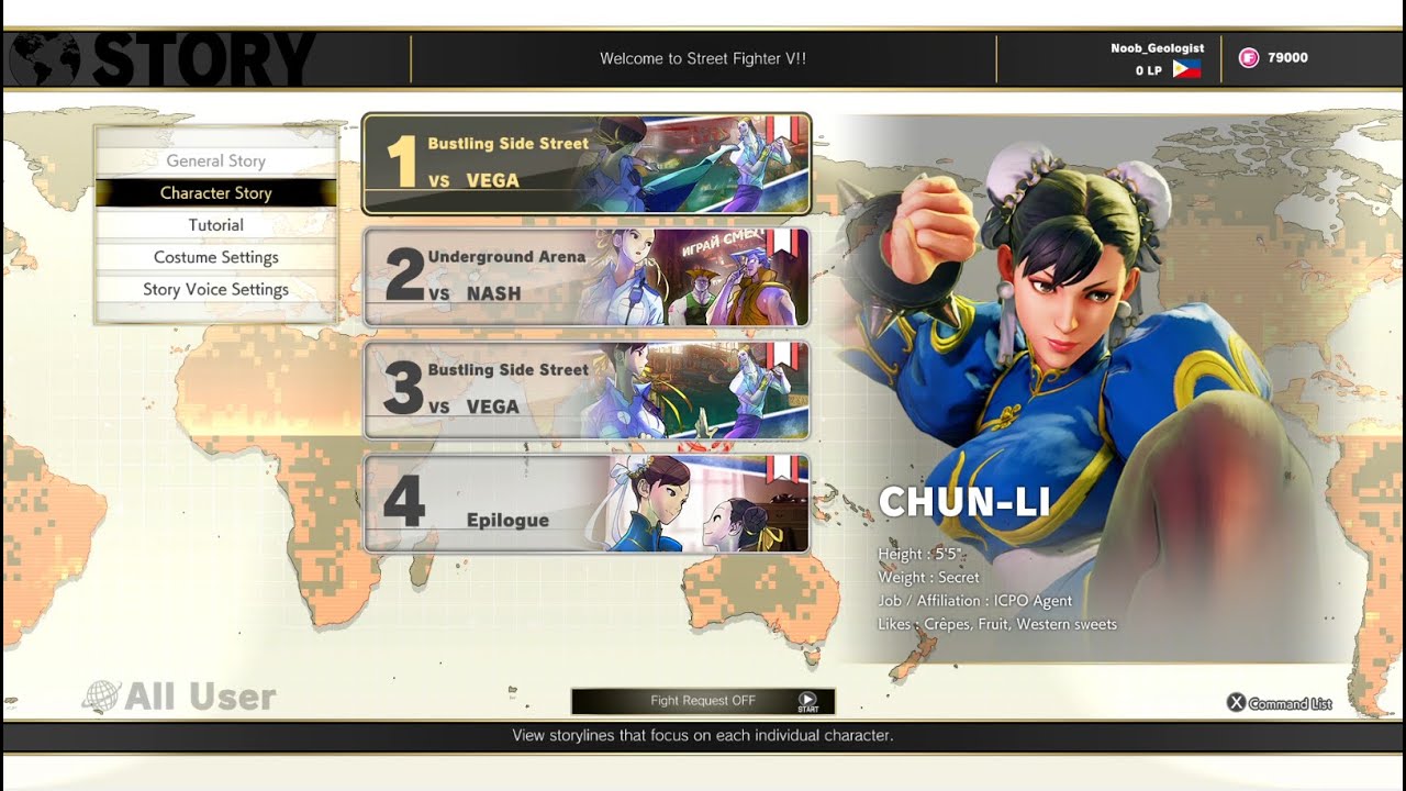 [JP Voice] Street Fighter 5 - Character Story (Chun-li) Playthrough ...