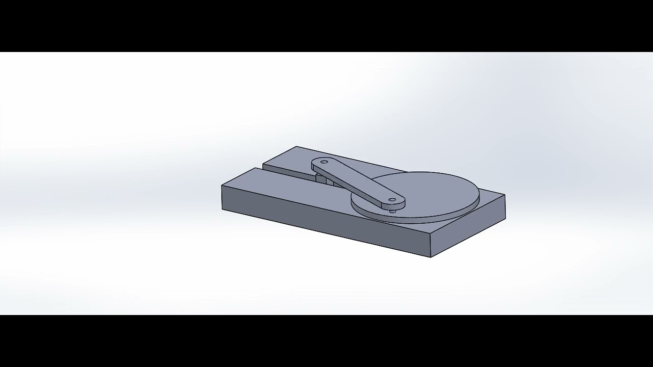 CRANK MECHANISM SAMPLE solidworks animation motion manager - YouTube