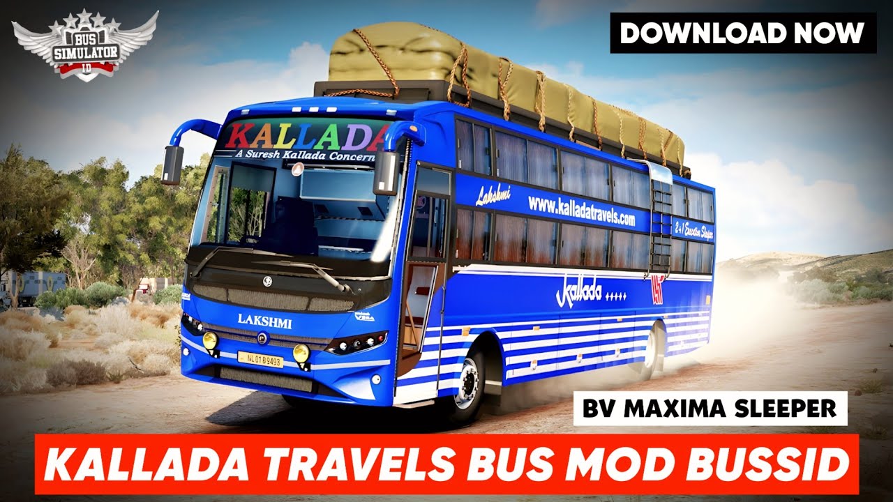 BV MAXIMA SLEEPER KALLADA TRAVELS BUS MOD For Bussid || Bussid Mod ...