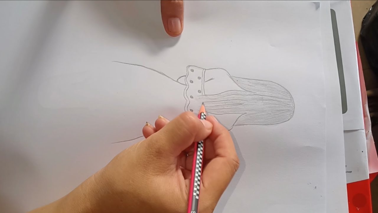 How to draw back girl - YouTube