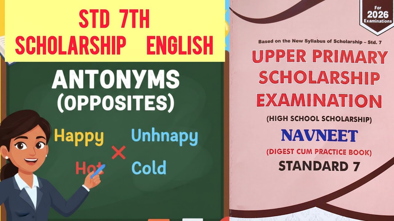 Antonyms & Prefixes Explained | Std 7 Scholarship English | Easy Tricks ...