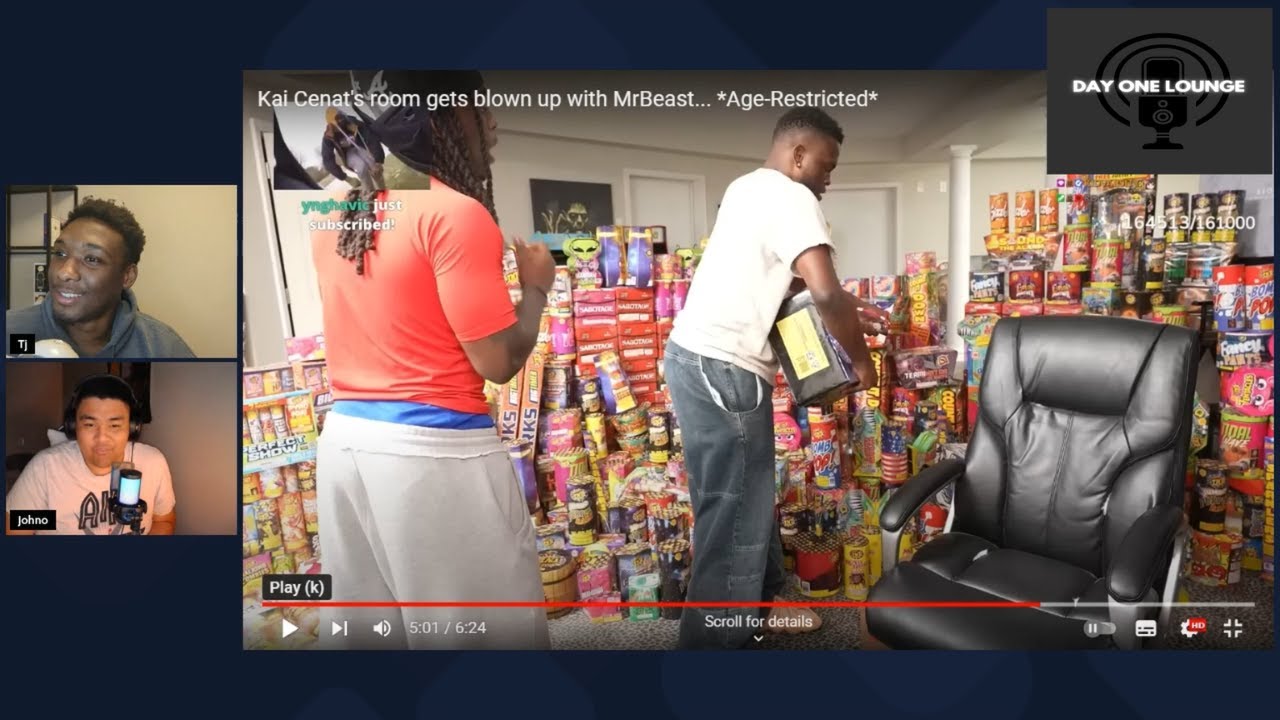 Kai Cenat's Room Gets Blown Up REACTION (Was It a Fake Room?) - YouTube