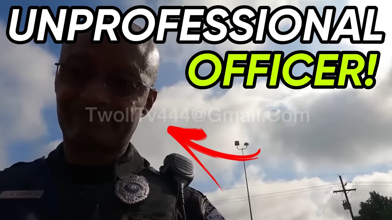 Officer shows what it's like to be UNPROFESSIONAL! - YouTube