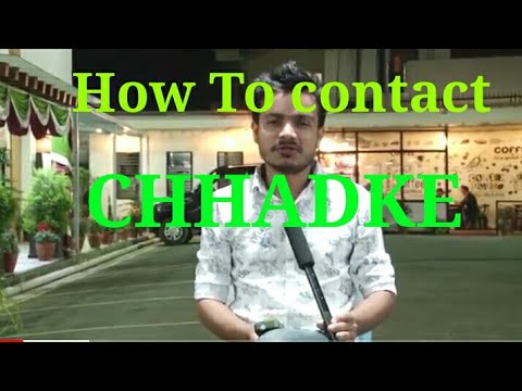 How TO contact "CHADDKE" Apil Tripathi "छडके" - YouTube