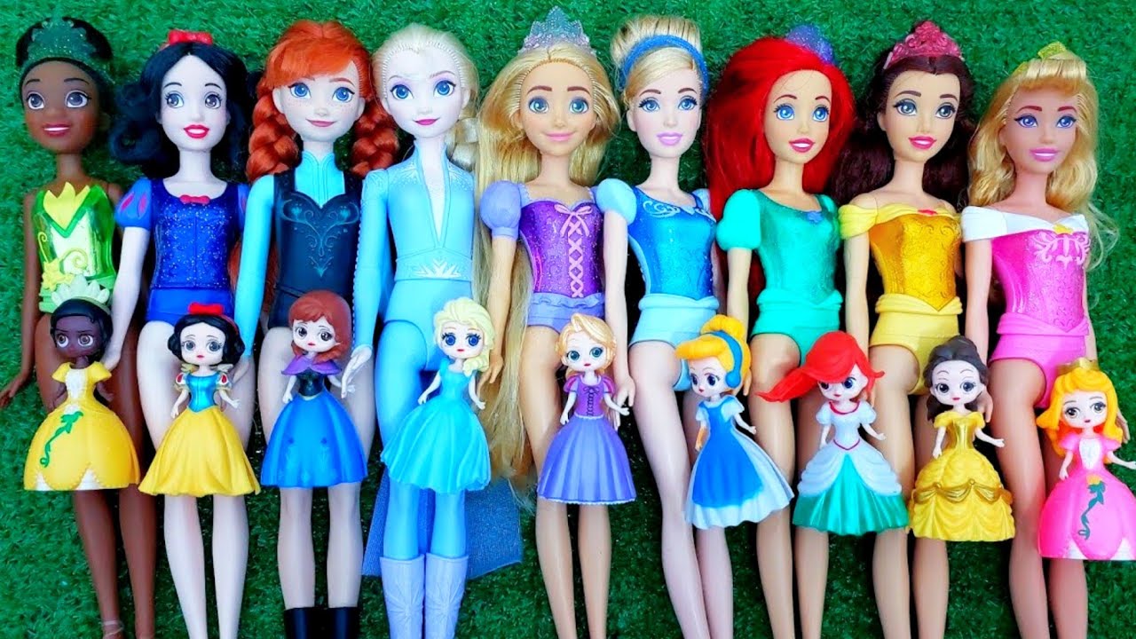 ASMR MATTEL 9:22 Minutes Disney princesses Collection ASMR Satisfying ...