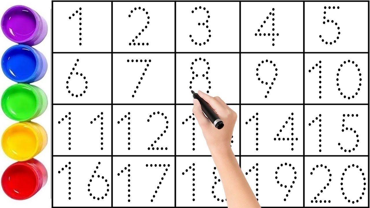 1234,12345,counting 1to20, learning 1to20, practice 1to20, numbers song ...