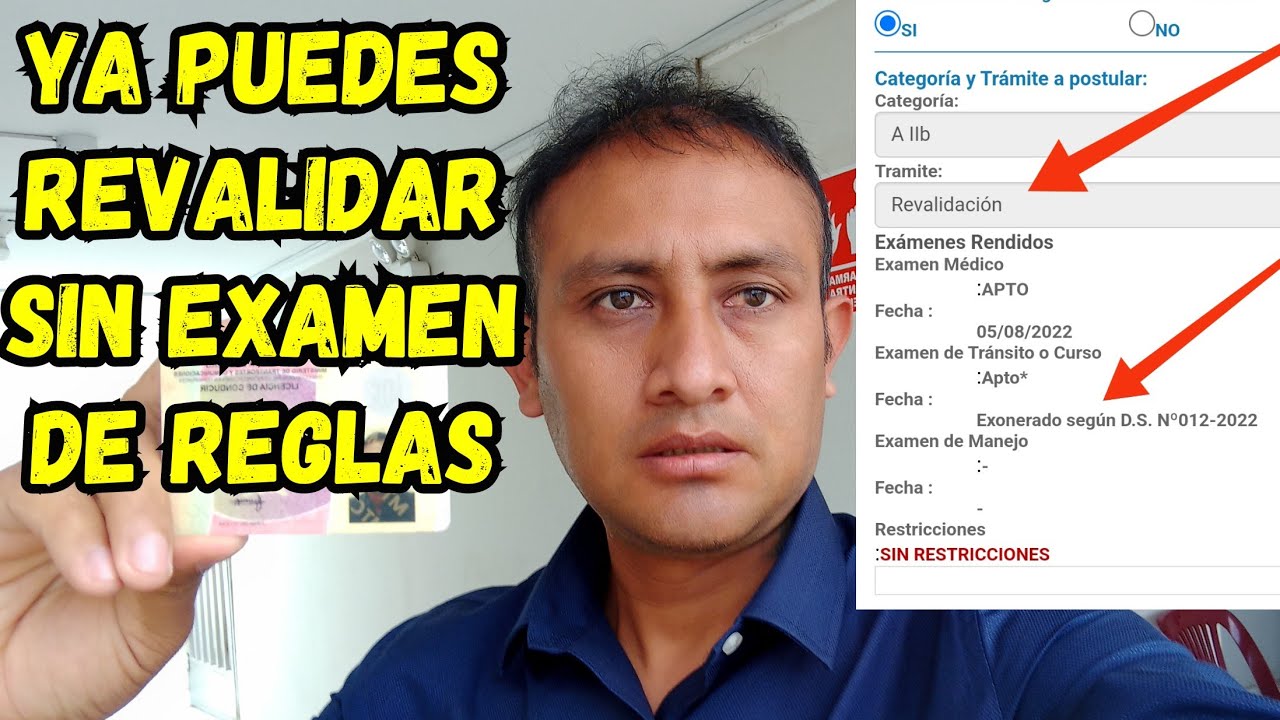 TRÁMITA tu Revalidación DESDE HOY sin Exámen de Reglas y es a nivel ...