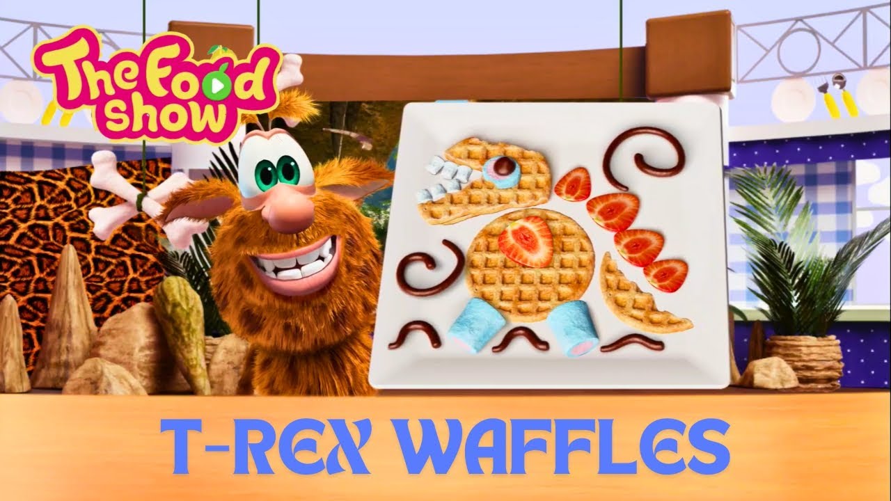 🦖 Booba Kitchen: Kids Cook a T-Rex Waffle! 🧇 Fun & Easy Dinosaur Recipe ...