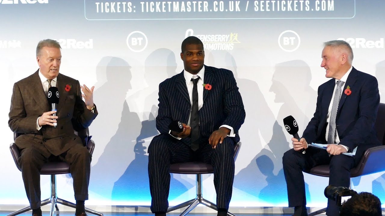 Daniel Dubois DYNAMITE CHRISTMAS: Fujimoto press conference | Frank ...