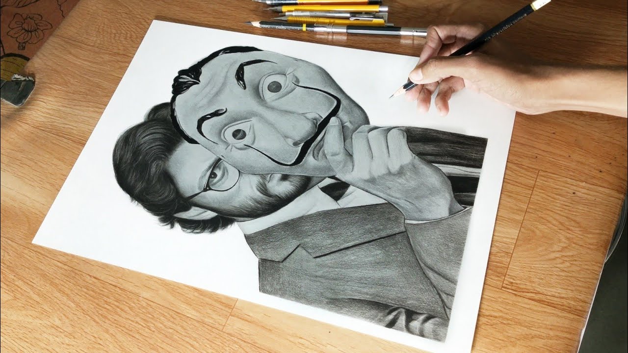 Drawing Money Heist for 7 Hours 😍 - YouTube