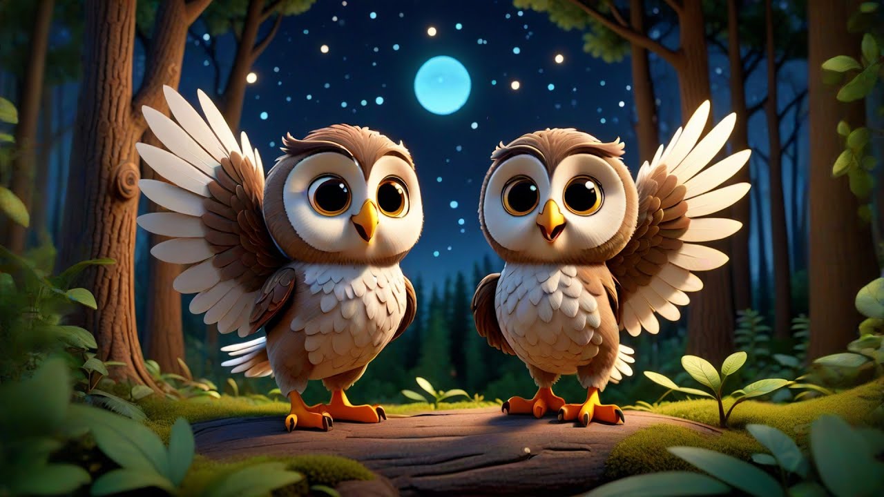 Two Little Owls Say Hoo Hoo Hoo | Fun Animal Sounds Song for Kids ...
