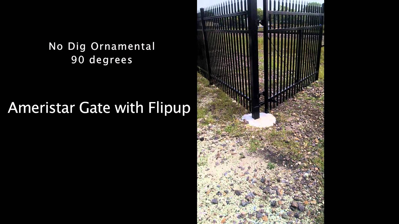 Ameristar Gate with Flipup - YouTube