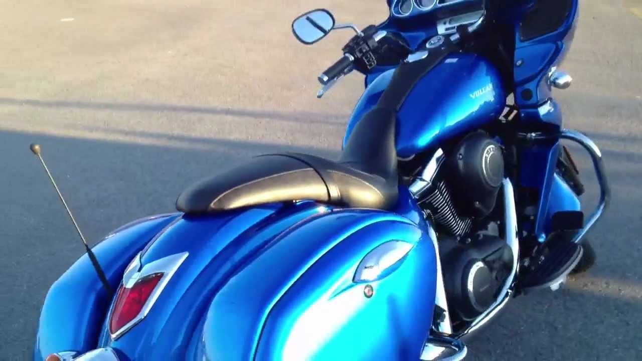 2012 Kawasaki Vulcan 1700 Vaquero Candy Plasma Blue - YouTube