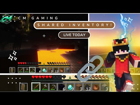 Shared inventory | Live Today | with friends #minecraft - YouTube