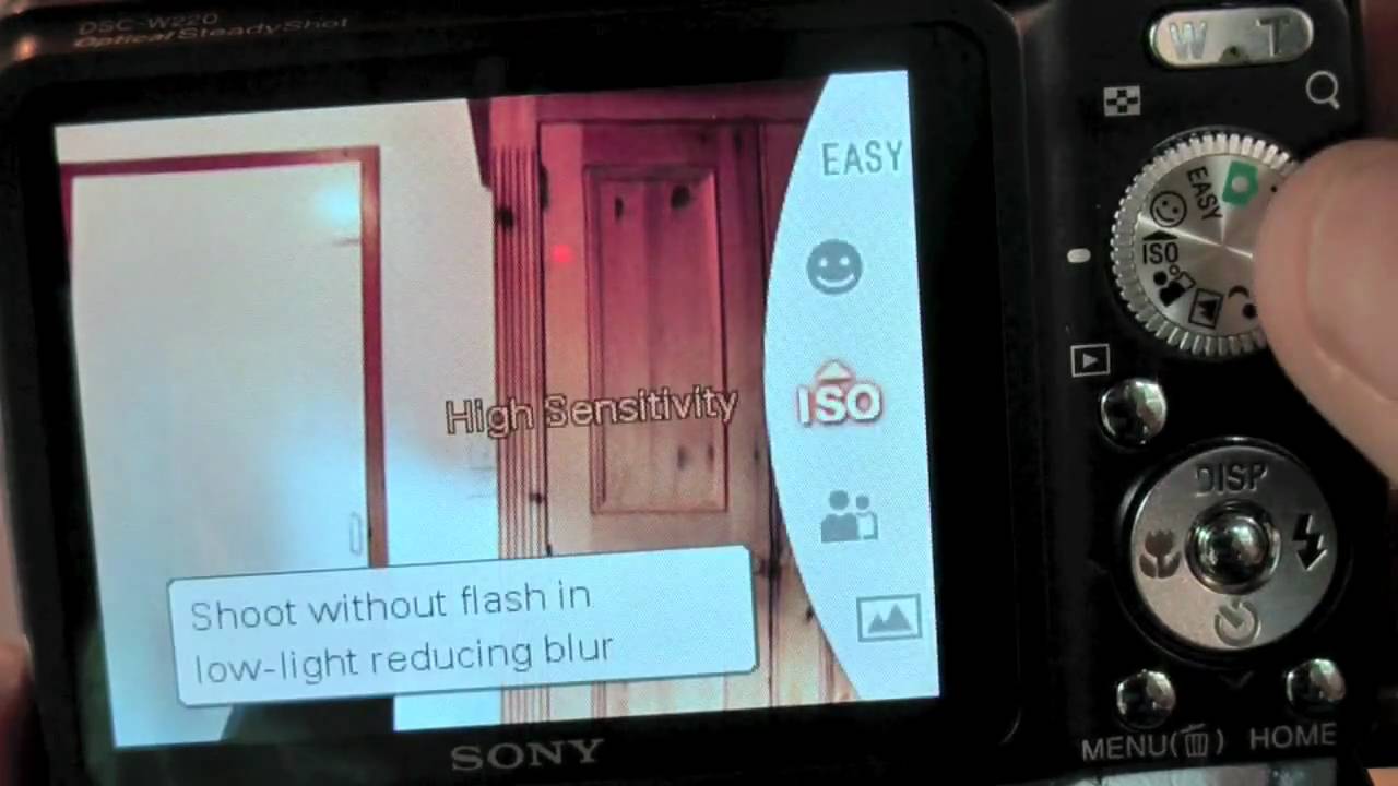 Features of the Sony Cybershot w220 - YouTube