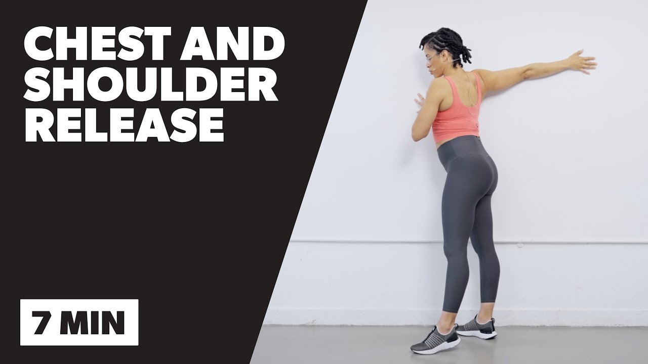 Wall stretches to open chest & shoulders - YouTube