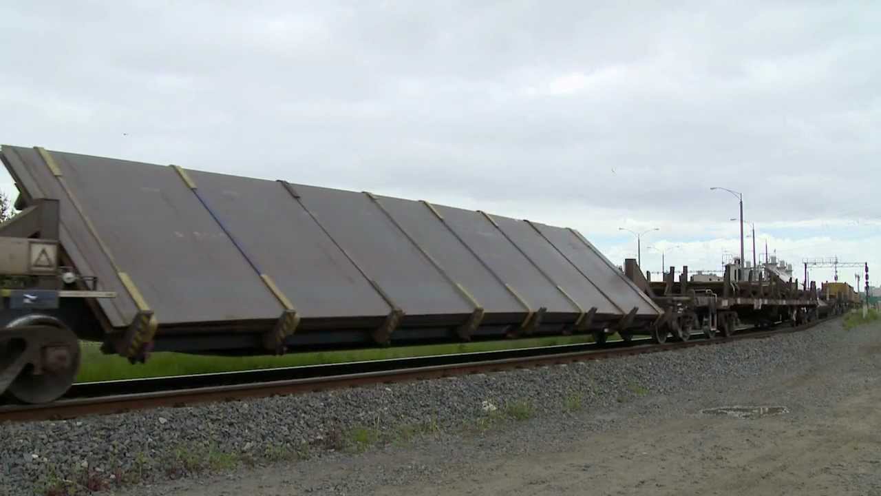 4WP2 Pacific National Steel Train Departing Melbourne (24/9/2009 ...