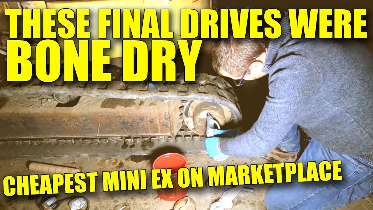 FLUSHING AND FILLING FINAL DRIVE FLUID | CAT 303 MINI EX (HOW TO) - YouTube