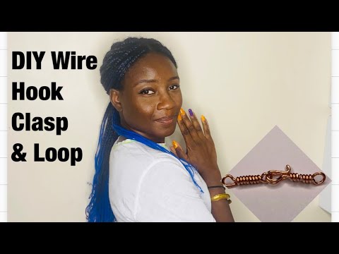Copper wire clasp - How to make DIY wire clasp - YouTube