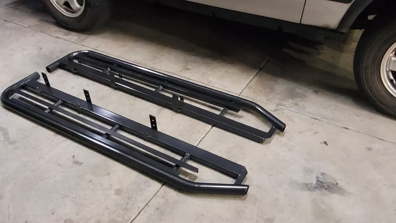 Land Rover discovery gets Custom Rock Slider - YouTube